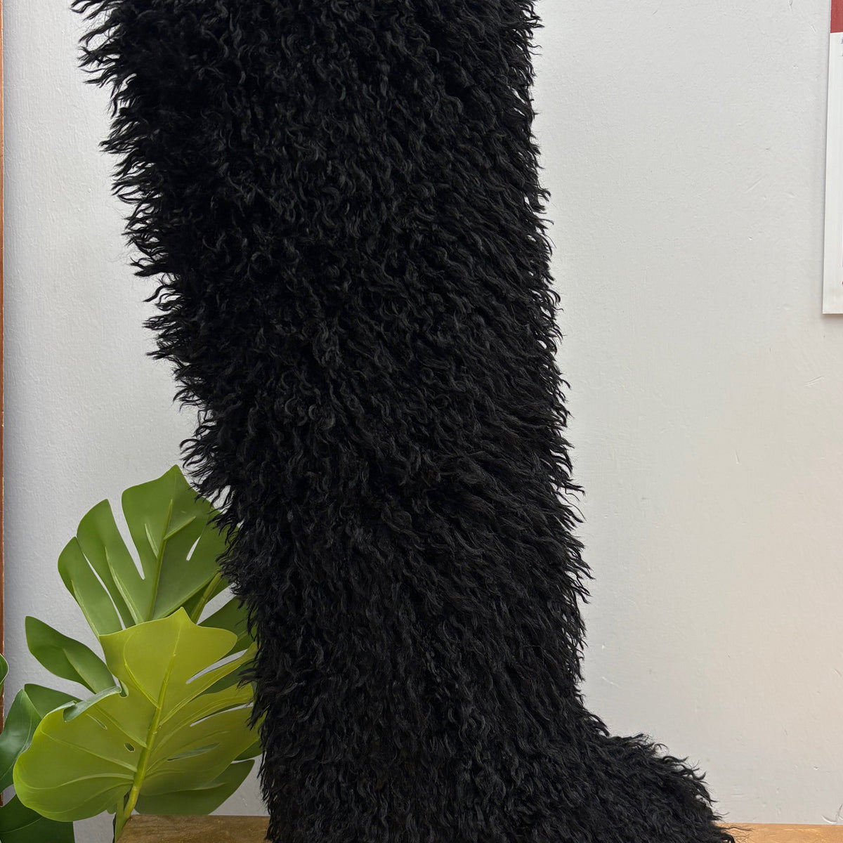 Thigh High String Fur Boots – Shu Deal